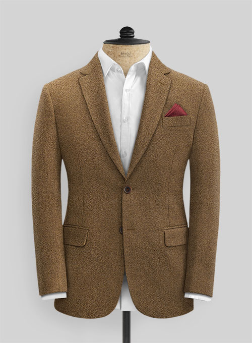 Royal Brown Heavy Tweed Jacket : Made To Measure Custom Jeans For Men ...