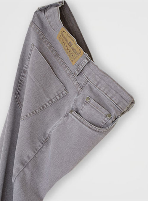 Ash Gray Stretch Jeans - Blast Wash - Look #313 : MakeYourOwnJeans ...