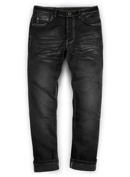 Black Body Hugger Stretch Jeans - Claw Wash, MakeYourOwnJeans®