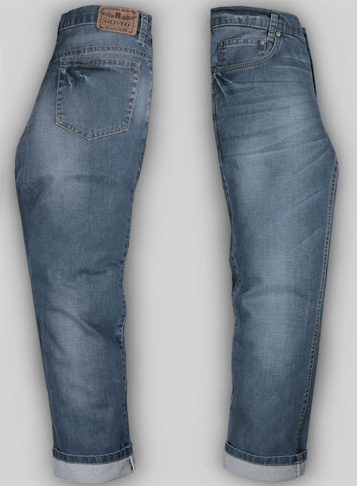 Melange Luxurious Deep Dark Blue Jeans - Ice Wash : Made To Measure ...