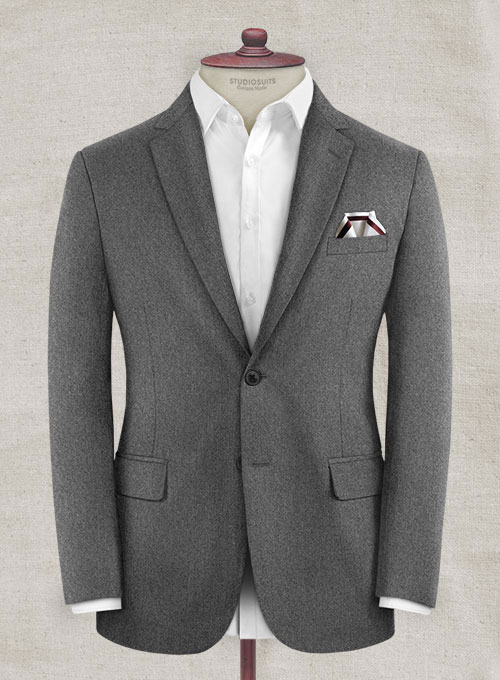 Gray Flannel Wool Suit : Made To Measure Custom Jeans For Men & Women ...