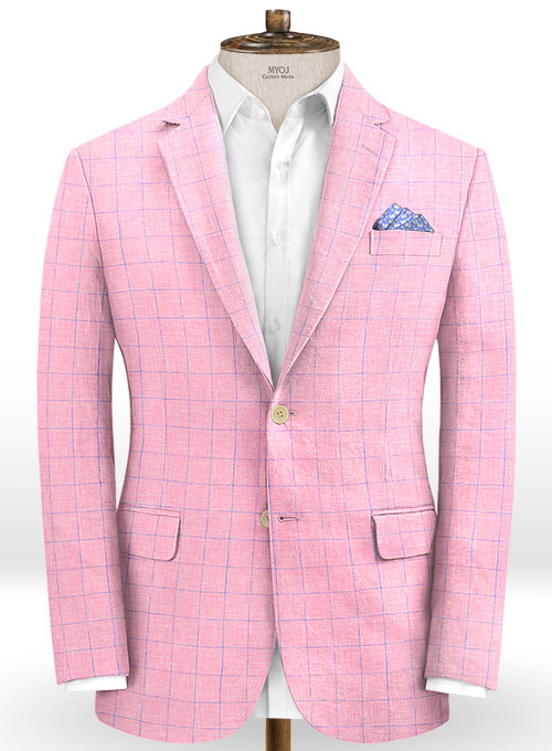 Italian Linen Pink Box Suit : Made To Measure Custom Jeans For Men ...