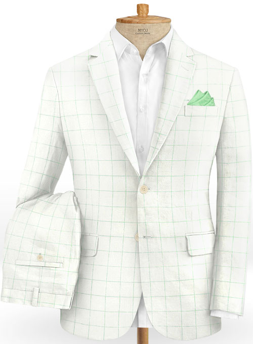 Italian Linen White Box Suit : Made To Measure Custom Jeans For Men ...