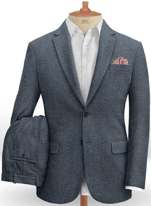 Light Weight Bond Blue Tweed Suit : MakeYourOwnJeans®: Made To Measure ...