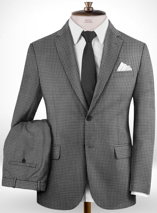 Napolean Cozy Gray Wool Suit : Made To Measure Custom Jeans For Men ...