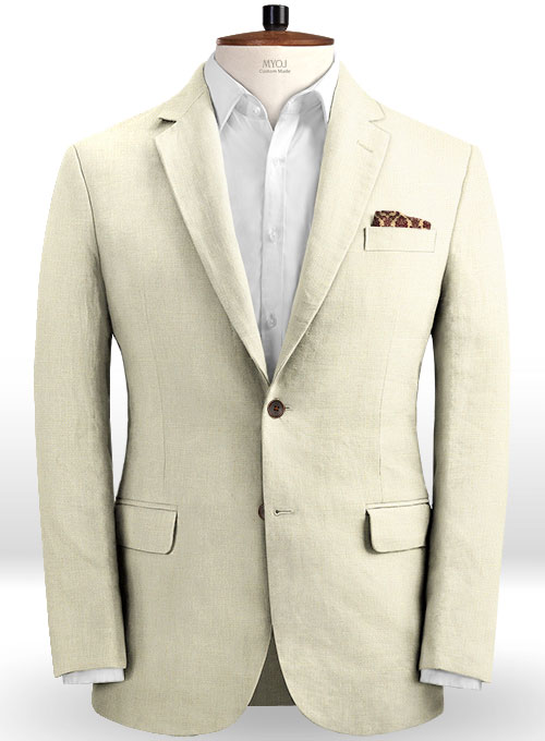 Safari Fawn Cotton Linen Suit : Made To Measure Custom Jeans For Men ...
